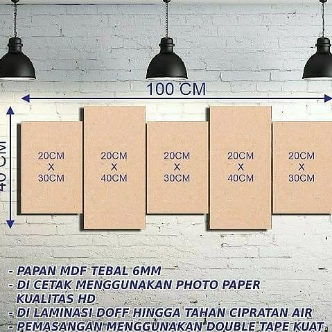 Jual Cetak Pajangan Dinding Poster Kayu Custom Foto/Gambar Bagus Month ...
