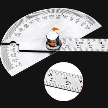 Jual KodeL1x1W--Stainless Degree protractor / busur derajat / pengukur ...