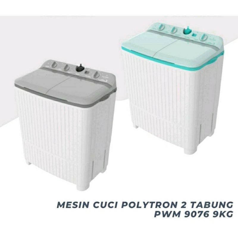 Jual Mesin Cuci Polytron 9kg 2 tabung PWM 9076 Twin Tub | Shopee Indonesia