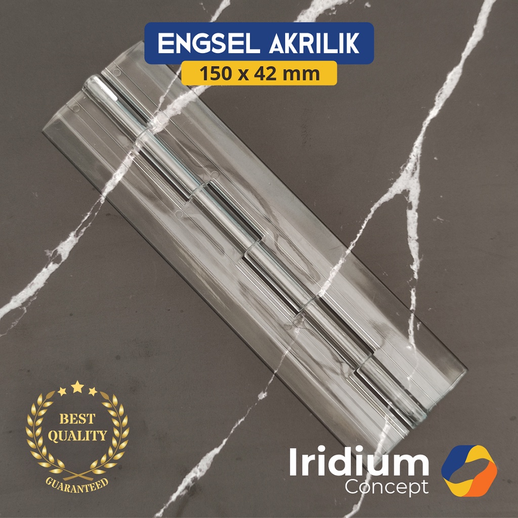 Jual Engsel Akrilik 150 x 45 mm bening / clear acrylic hinge 15 cm ...