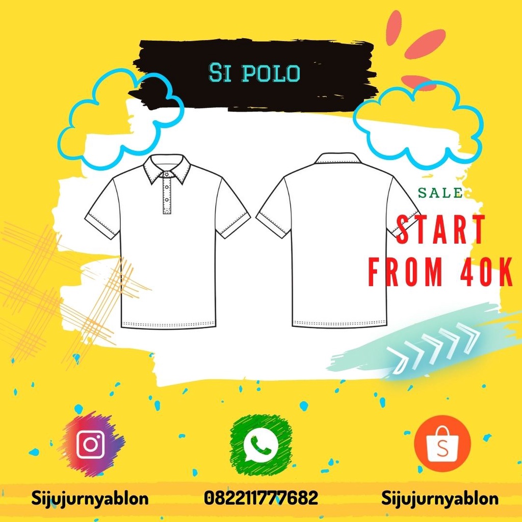 Jual POLO SHIRT KAOS KERAH CUSTOM SABLON DTF PLASTISOL DIGITAL POLYFLEX ...