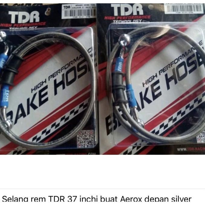 Jual Selang Rem Silver Tdr 37 Inc=100Cm Aerox Depan/ Mio Beat Vario ...