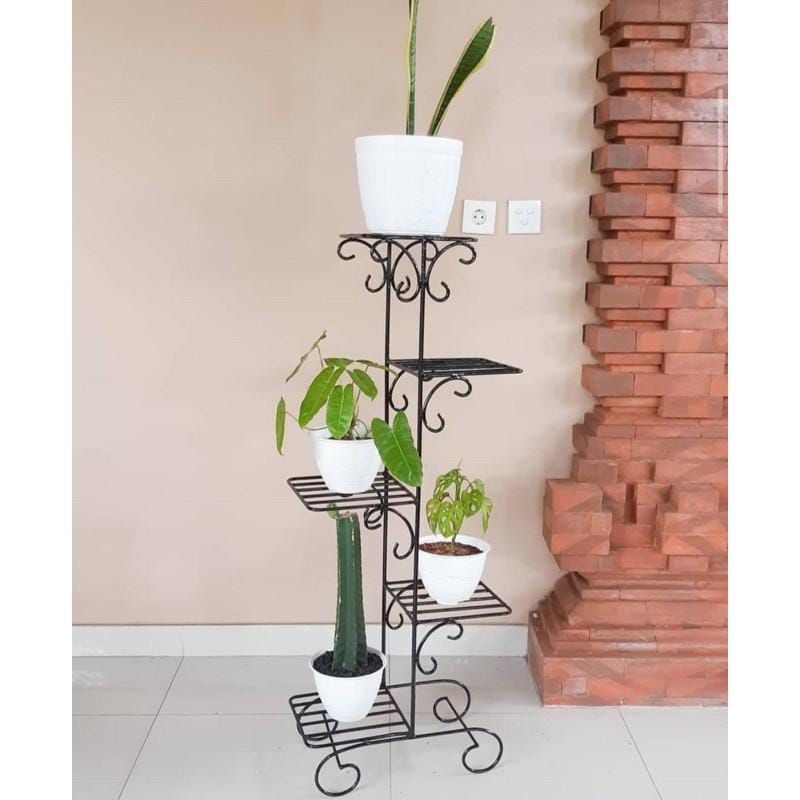 Jual Rak pot bunga murah /standing pot susun 4/standing pot minimaalis ...