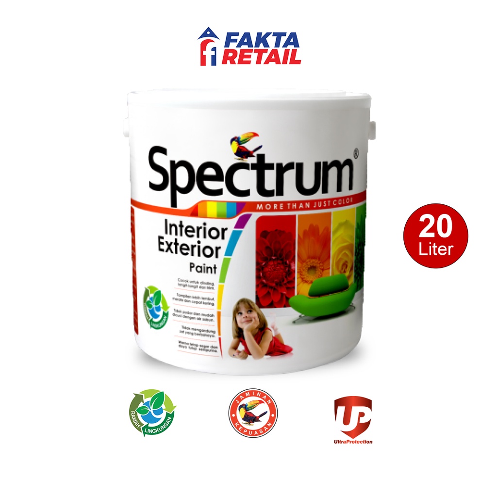 Jual Cat Tembok Spectrum Interior Eksterior Warna Putih Dan Warna ...