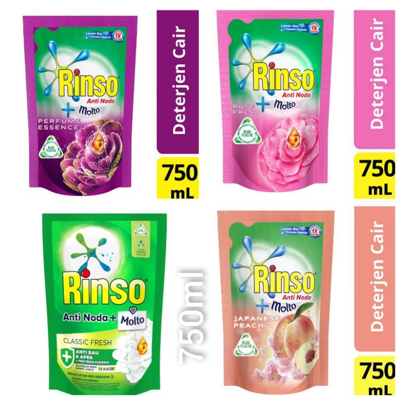 Jual Rinso Molto Deterjen Cair 700ml | Shopee Indonesia