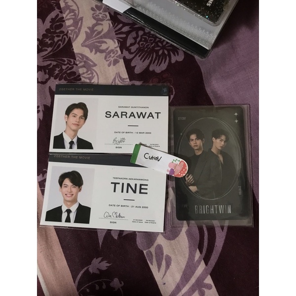 Jual PHOTOCARD SIGNATURE GMM NAME CARD SARAWAT TINE 2GETHER | Shopee ...