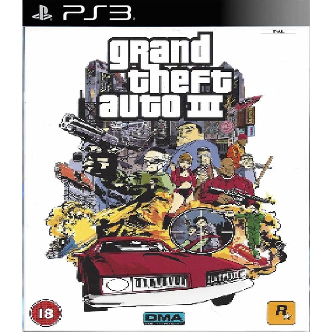 Jual DVD Kaset Game PS3 PKG Multiman HEN Grand Theft Auto GTA III ...