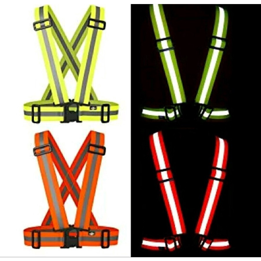 Jual Rompi safety Karet Safety Vest Scotligh Elastic reflective Rompi V ...