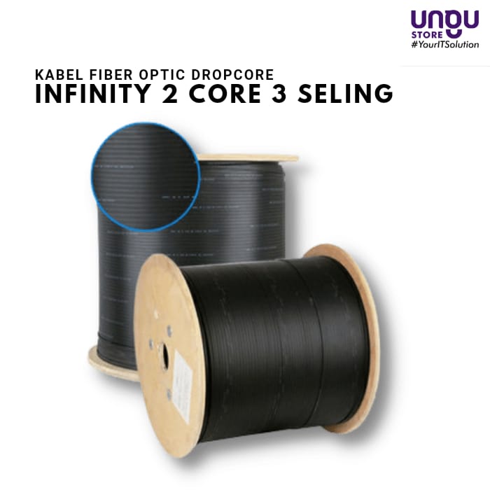Jual Kabel FO Infinity Dropcore 2 Core Paket 2Roll Fiber Optic Cable ...