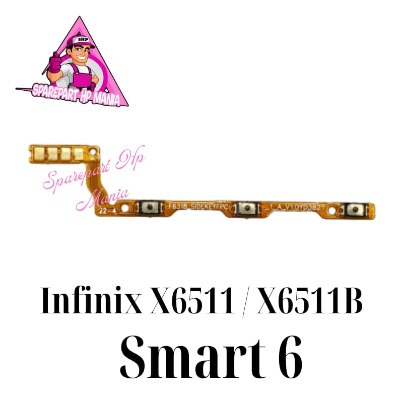 Jual FLEXIBLE ON OFF VOLUME INFINIX SMART 6 FLEX SWITCH TOMBOL POWER | Shopee Indonesia