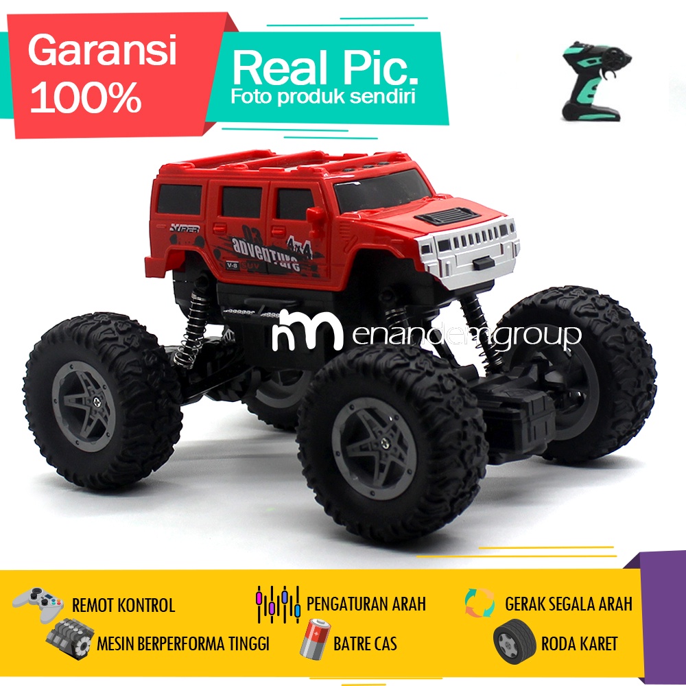 Jual Mainan Mobil Offroad Remot Kontrol RC Rock Crawler Climbing Jeep NXT Batre Cas Aktif ...