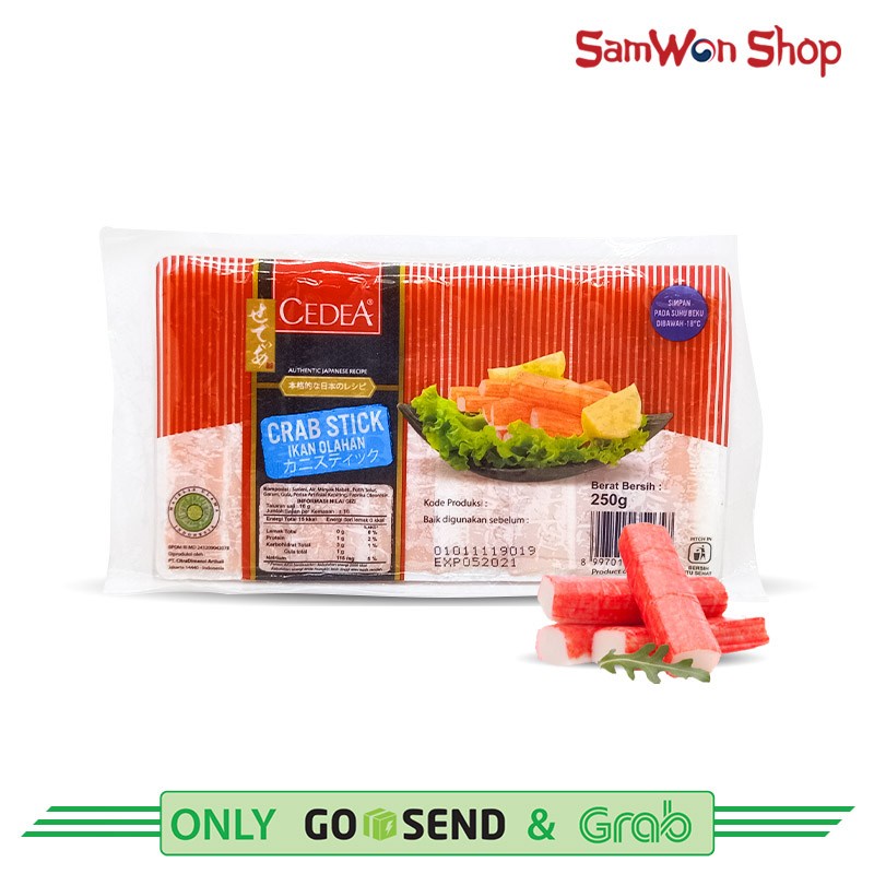 Jual CEDEA CRAB STICK 250 GR - FROZEN FOOD KEPITING OLAHAN STEAMBOAT ...