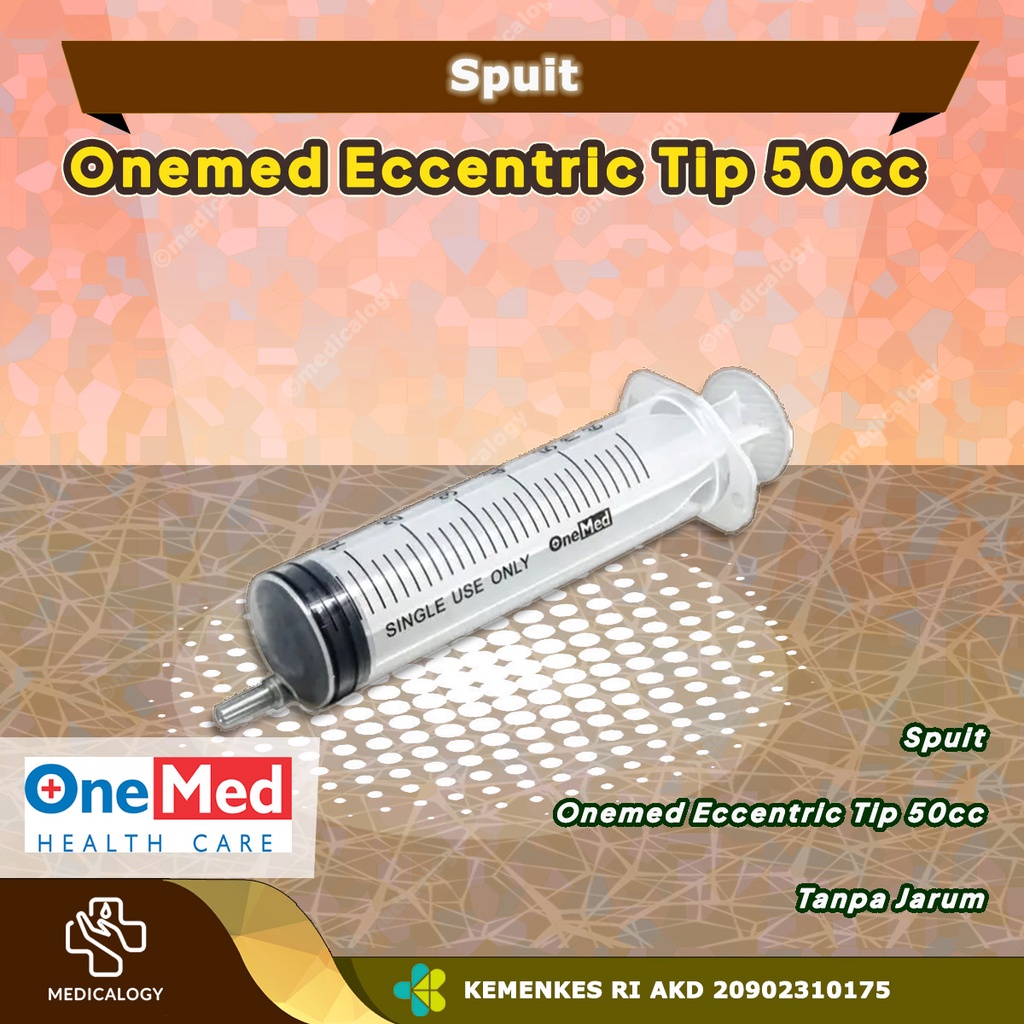 Jual Spuit 50cc OneMed Ecer Eccentric Tip-Lubang Samping | Shopee Indonesia