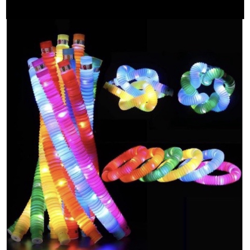 Jual [FS] Mainan Viral Pop Pipes / Pop Tubes Light Up / Pipa Led ...