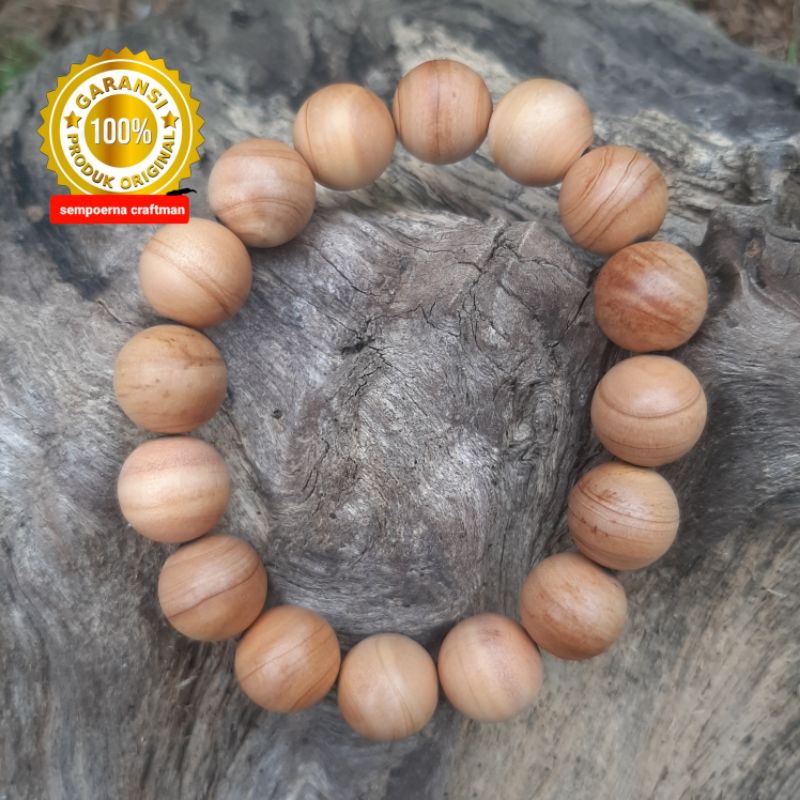 Jual Gelang Kayu Cendana Flores Ntt Asli Super Harum Wangi 14mm 100% ...