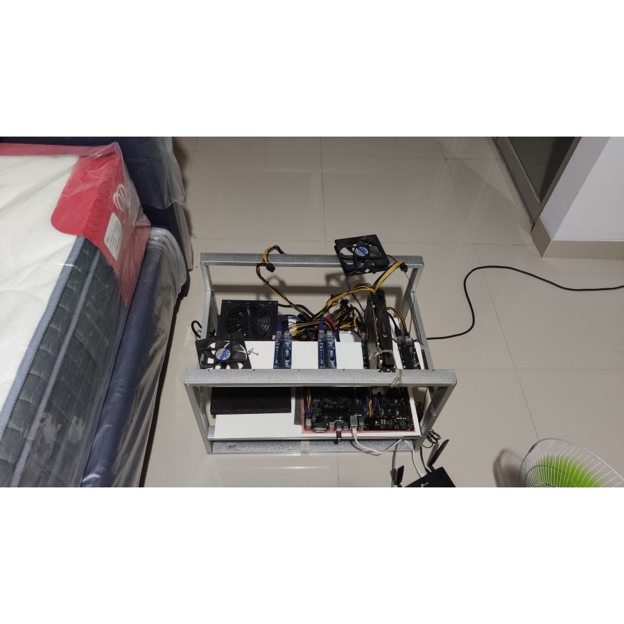 Jual Set Mining Rig (Mobo/PSU/CPU/Riser/Case/RAM) | Shopee Indonesia