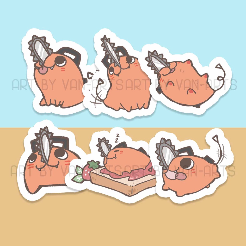 Jual Stiker Pochita | Anime Chainsaw Man | Shopee Indonesia