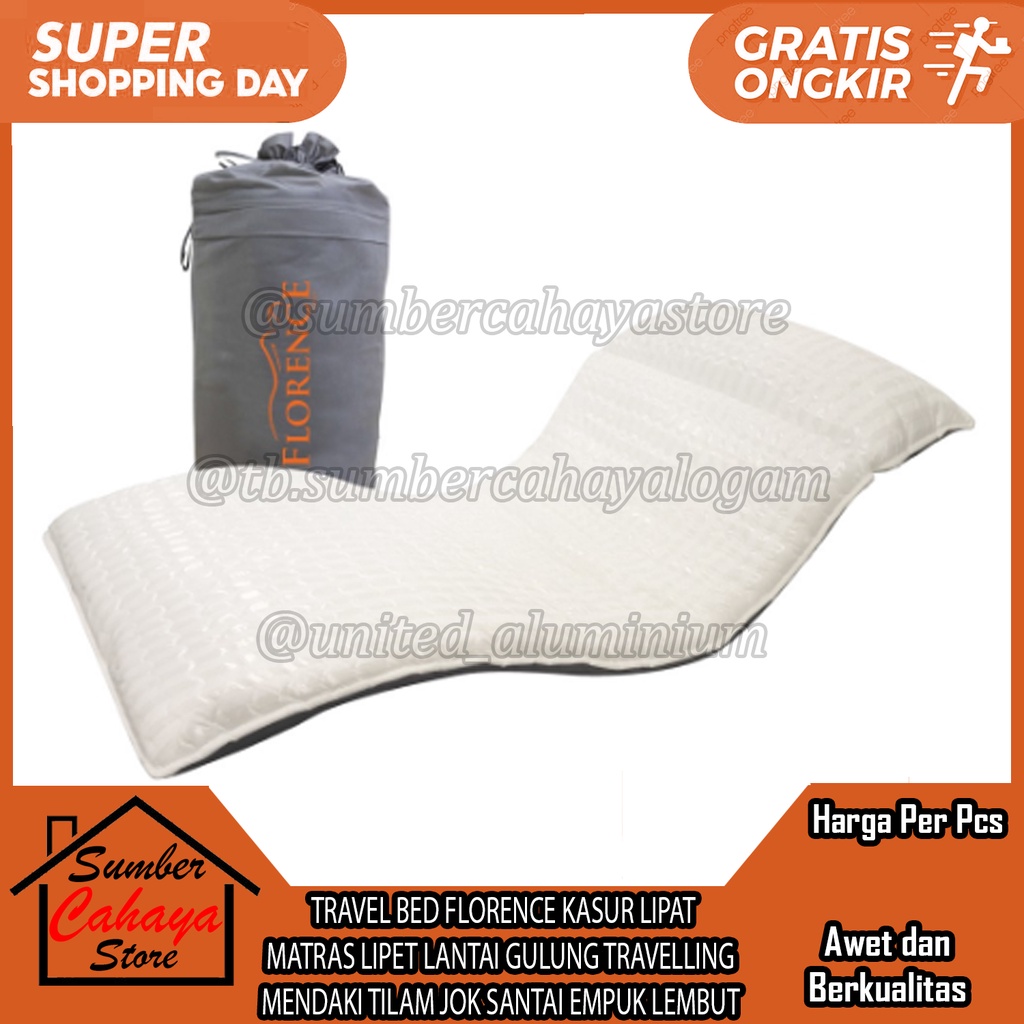 Jual KASUR LIPAT TRAVEL BED FLORENCE UKURAN 90X190 MATRAS LIPET LANTAI ...