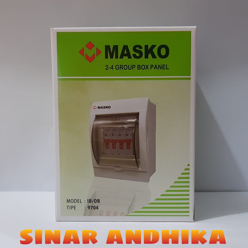 Jual PANEL BOX MCB IB/OB MASKO 2-4 GROUP 9704 | Shopee Indonesia