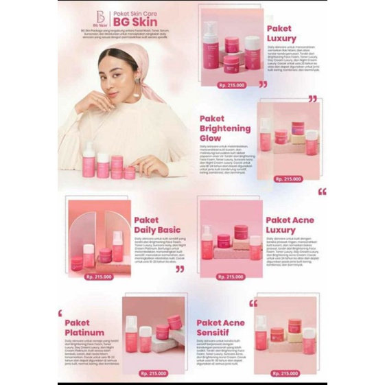 Jual BG beauty glow skin paket whitening Luxury/prodak original ...