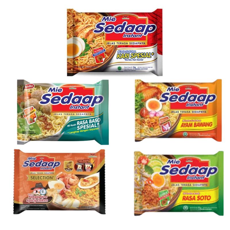 Jual MIE SEDAAP KUAH KARE Spesial SOTO BASO AYAM BAWANG SINGAPORE LAKSA ...