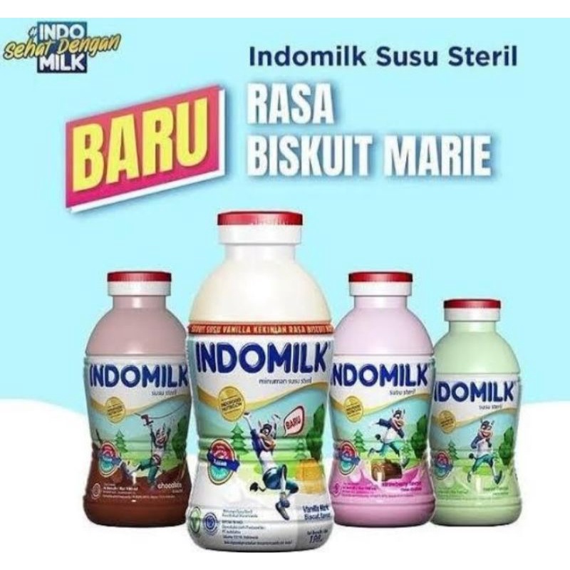 Jual SUSU INDOMILK BOTOL 190ML VARIAN BARU | Shopee Indonesia
