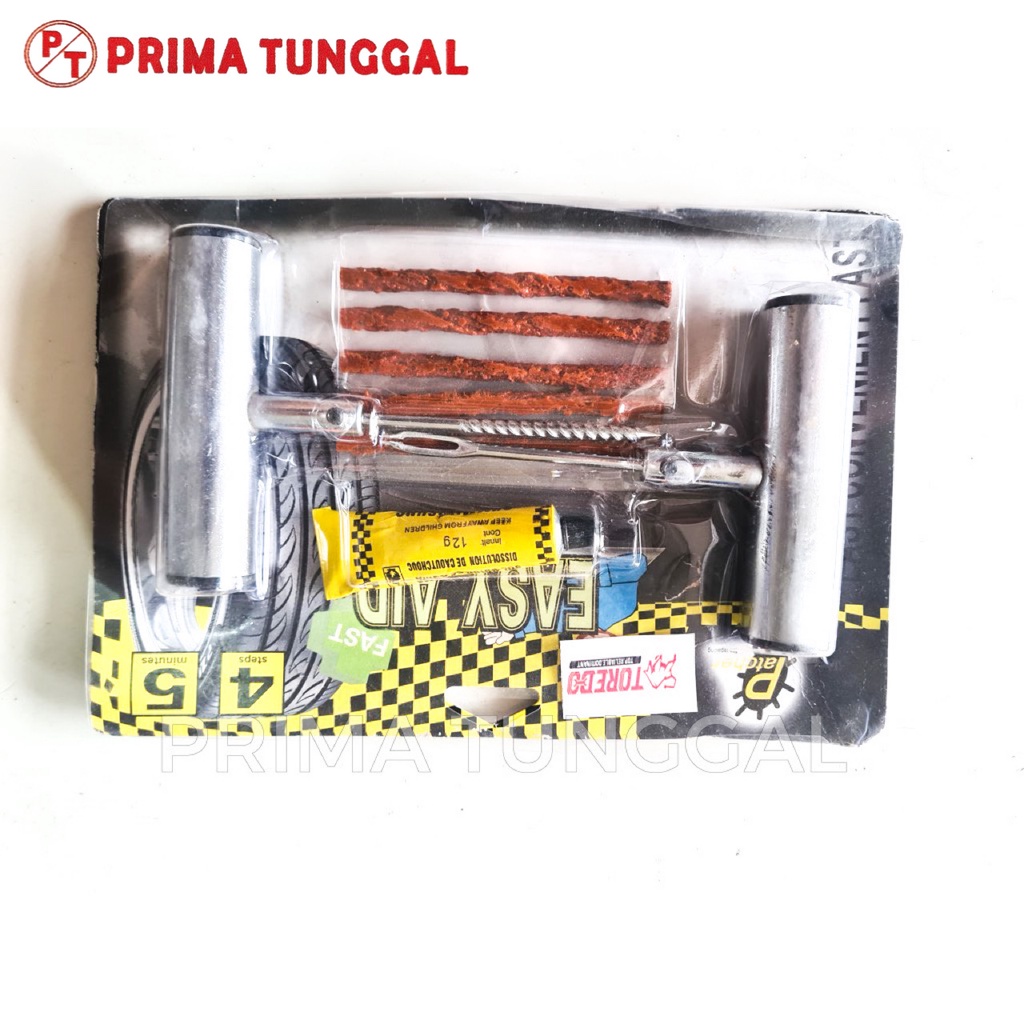 Jual Toredo Alat Tambalan Ban Tubles Set Gagang Besi Tyre Kit Metal ...