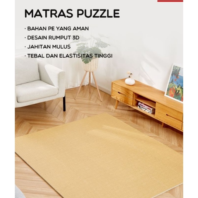 Jual Karpet Evamat Puzzle Bonbox Motif Polos Original | Shopee Indonesia
