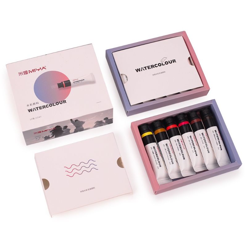 Jual Miya Watercolor / Cat Air Set Tube 12 Colors Warna 12ml paint set ...