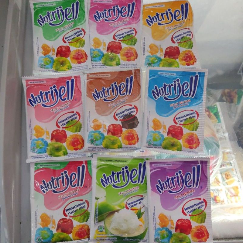 Jual agar-agar nutrijell nutrijel ekonomis berbagai macam rasa | Shopee ...