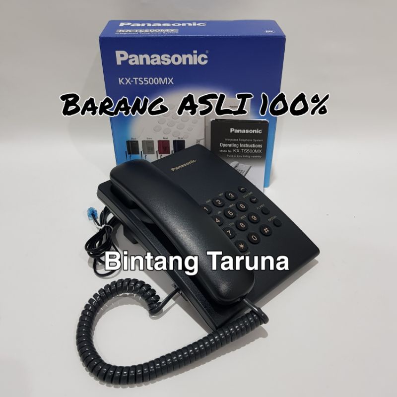 Jual Pesawat Telepon Panasonic KX-TS500 Telpon Kabel Panasonic KX-TS500MX Telfon Kabel Panasonic ...