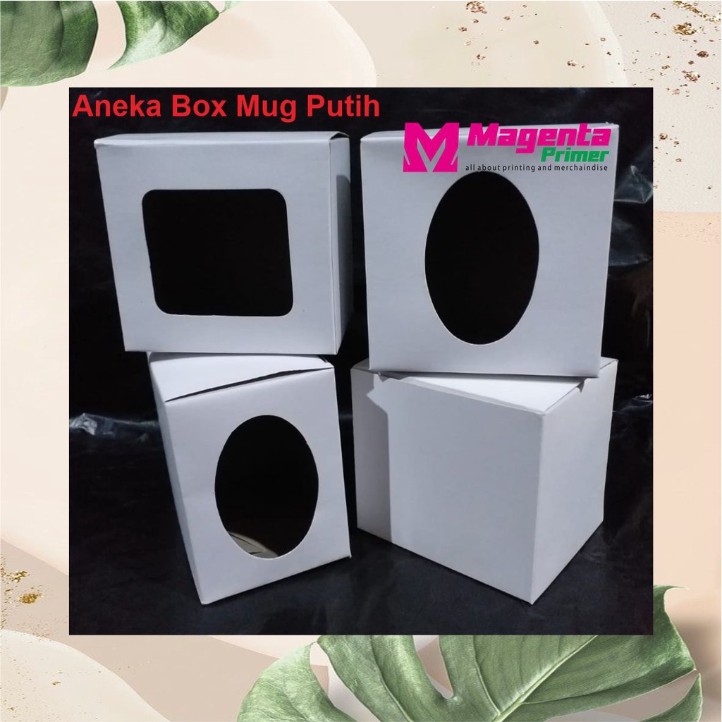 Jual Box Mug Putih Banyak Varian / Dus Packaging Mug Souvenir Bisa ...