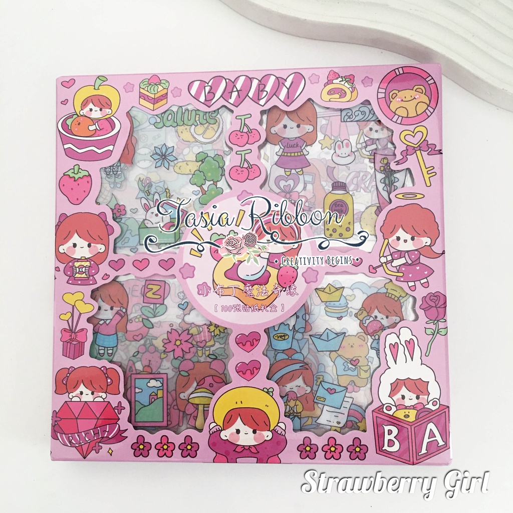 Jual Viral Sticker Big Pack Botol Korea Aesthetic Lucu [100pc]/ Stiker ...