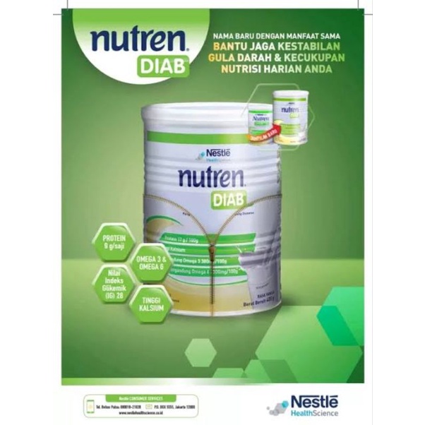 Jual Nutren Diab 400gr Kemasan Baru | Shopee Indonesia