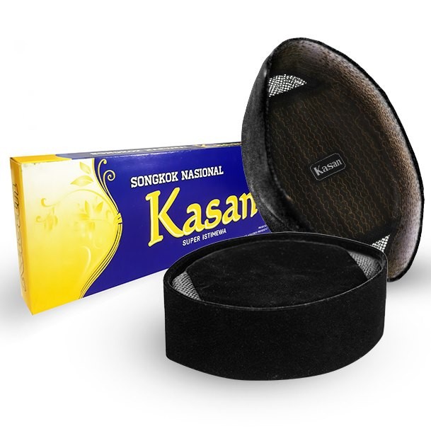 Jual Songkok Hitam Polos Songkok Kasan AC Kopyah Hitam Nasional Peci ...