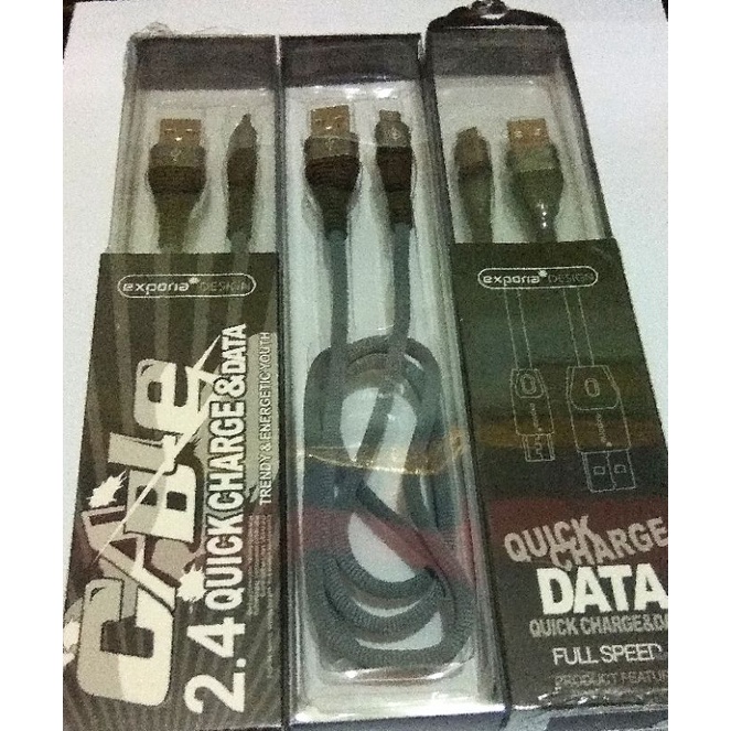 Jual Kabel Charger Kabel Cas Kabel data FAST CHARGING Exporia Design ...
