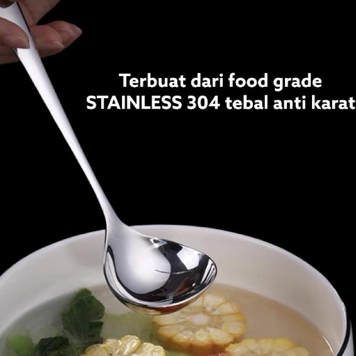 Jual Disc Xtra--SENDOK SUP SAYUR | CENTONG KUAH | SOUP SPOON LONG 20cm ...