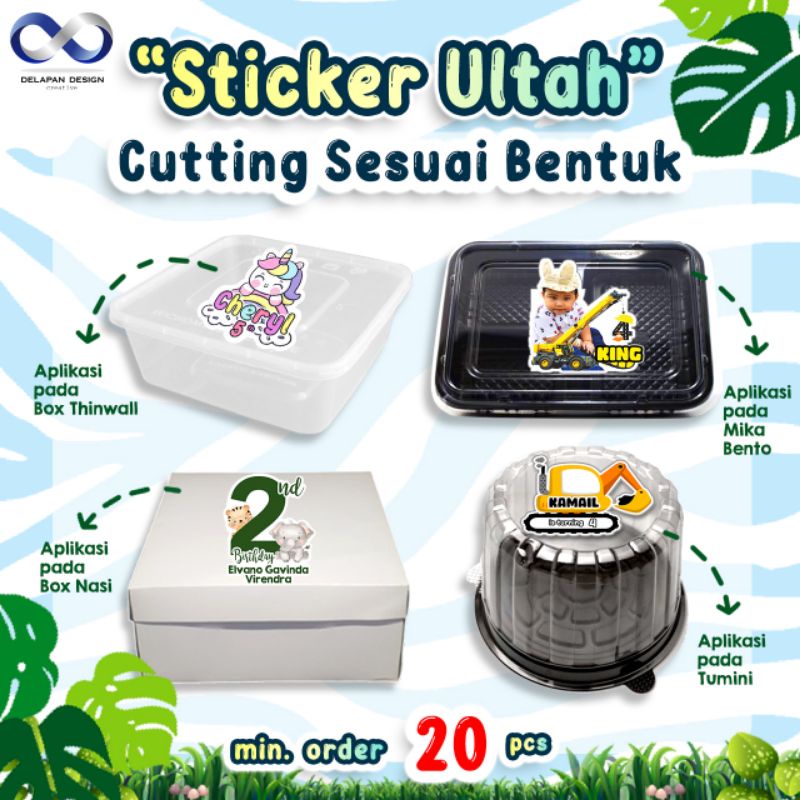 Jual STIKER ULANG TAHUN ANAK CUTTING CUSTOM /TASYAKURAN UNTUK KOTAK ...