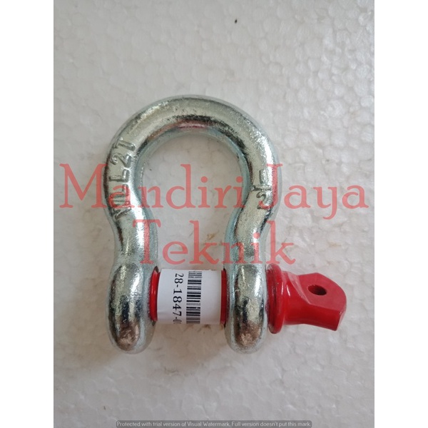 Jual Shackle Bow Segel Omega (PIN) 1/2" x 2 Ton DBT-012 WIPRO | Shopee ...