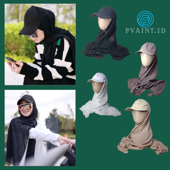 Jual Topi Wanita Hijab Instan Phasmina Ceruty Lembut dan Adem Trend ...