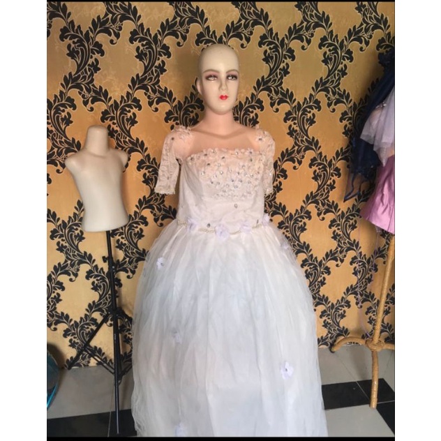 Jual Gaun putih bridal pemberkatan bekas | Shopee Indonesia