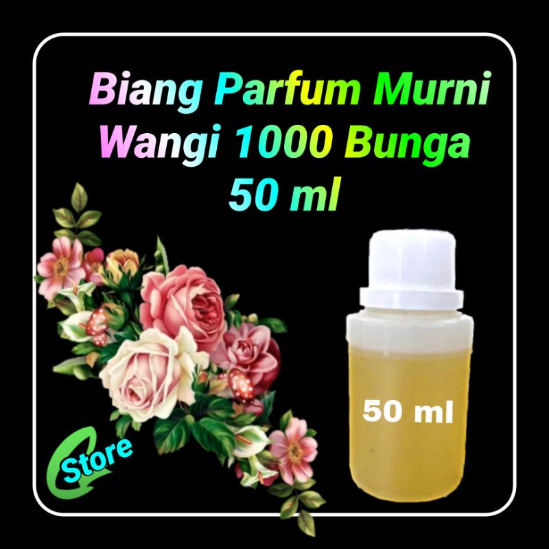 Jual Biang Parfum Murni 50 ml Wangi Seribu Bunga | Shopee Indonesia