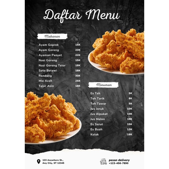 Jual DESAIN MENU RESTO 3 | Shopee Indonesia