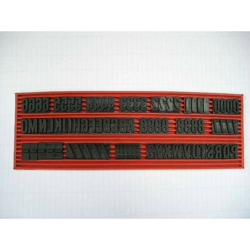 Jual Huruf dan Angka Karet Mesin Karton Coding KC-120/50 | Shopee Indonesia