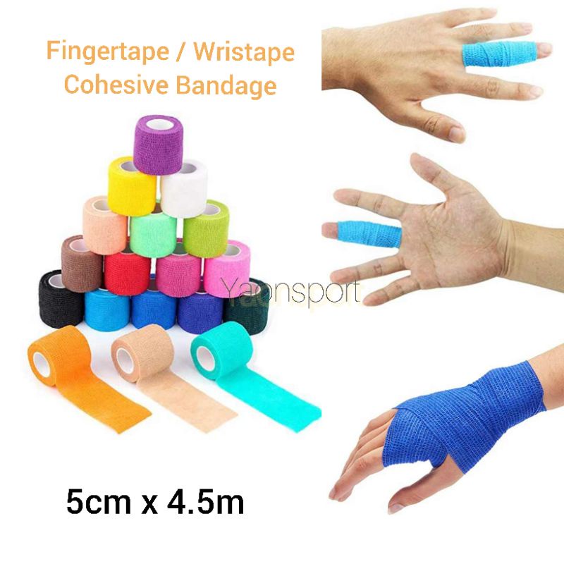 Jual Fingertape Wristape Perban Elastis Cohesive Bandage Finger Wrist ...