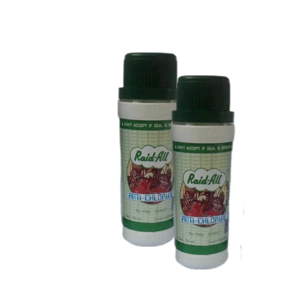 Jual Raid All / OBAT IKAN RAID ALL / ANTI CHLORINE 100 ml / berfungsi ...