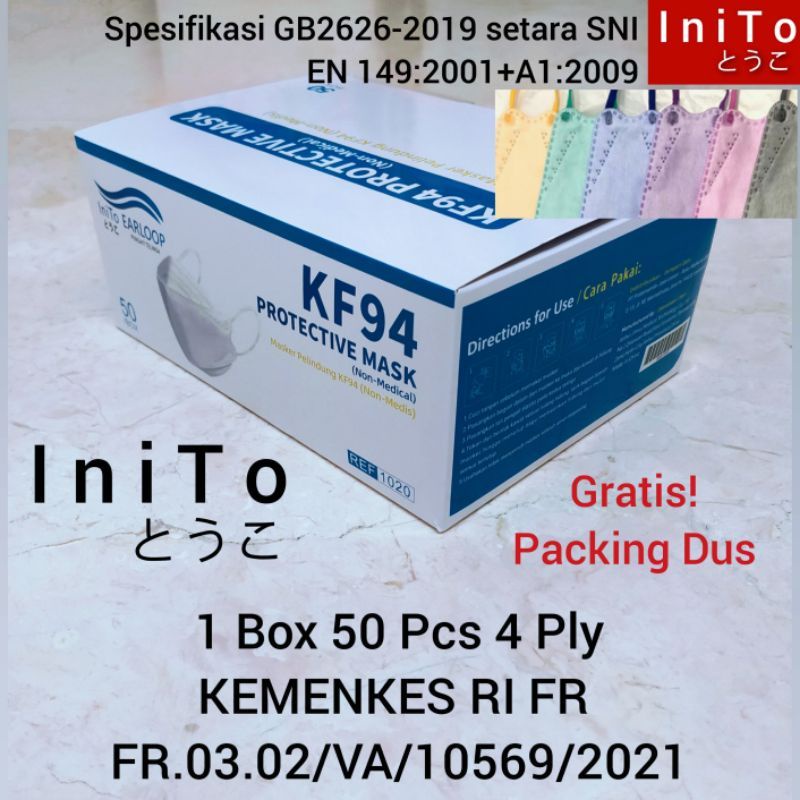 Jual Masker Kf94 Isi 50 Pcs New 5Ply Original Premium | Shopee Indonesia