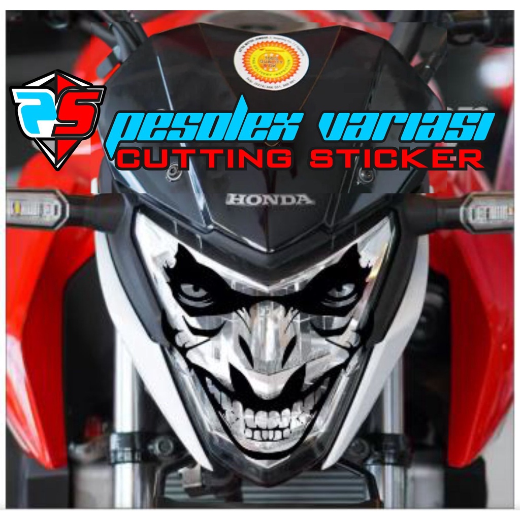 Jual cutting sticker lampu depan motor verza||vixion|| cb150R #stiker ...