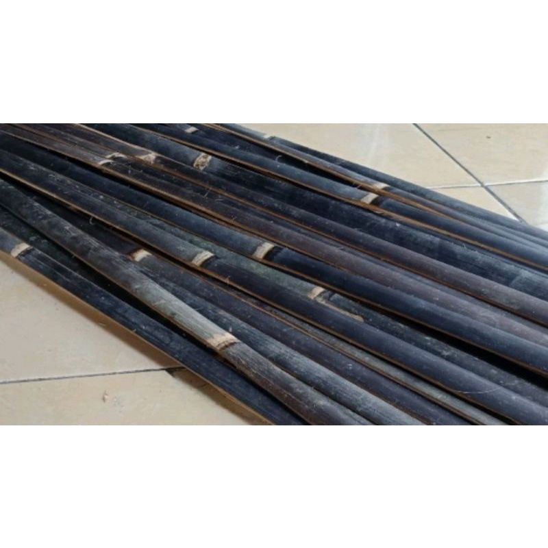 Jual BILAH BAMBU | kikis bambu | Bambu belah BAMBU HITAM 100cm | Shopee ...