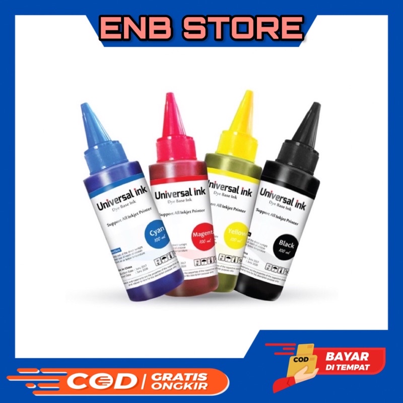 Jual UNIVERSAL INK TINTA PRINTER UNIVERSAL SUPPORT ALL PRINTER | Shopee ...
